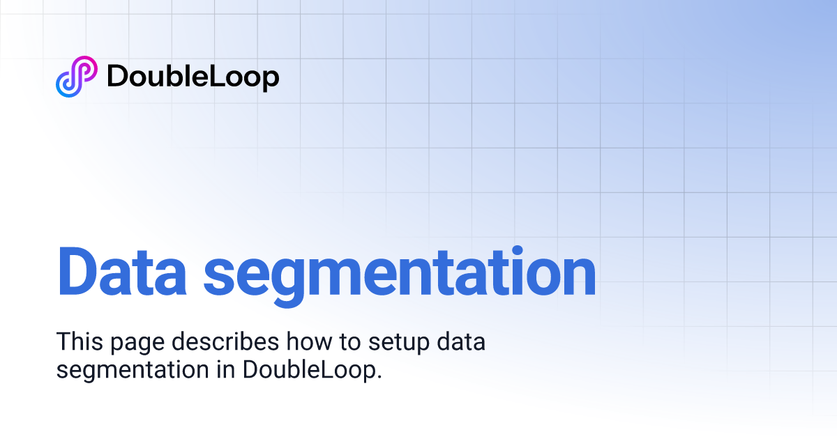 Data Segmentation Doubleloop 4450